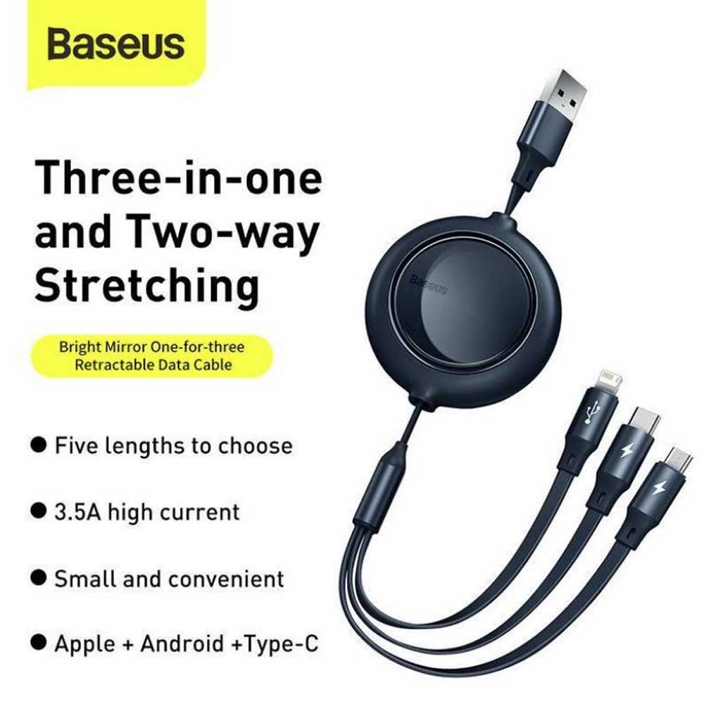 Baseus Bright Mirror Retractable Data Cable | Sinin
