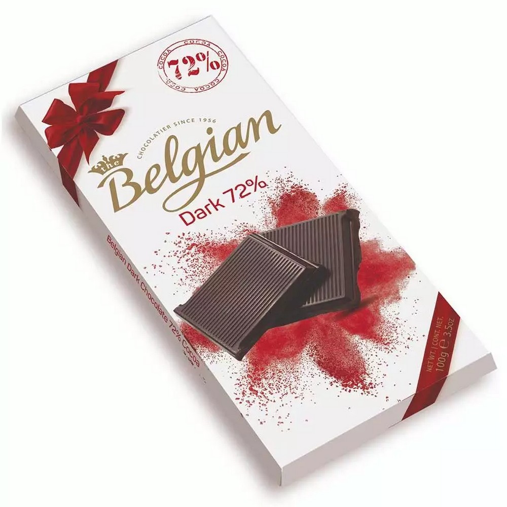 Belgian Dark Chocolate Bar 72% 100g | Sinin