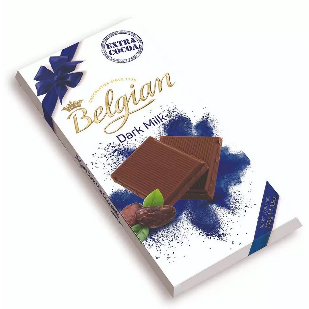 Belgian Dark Chocolate Bar with Milk 100g | Sinin