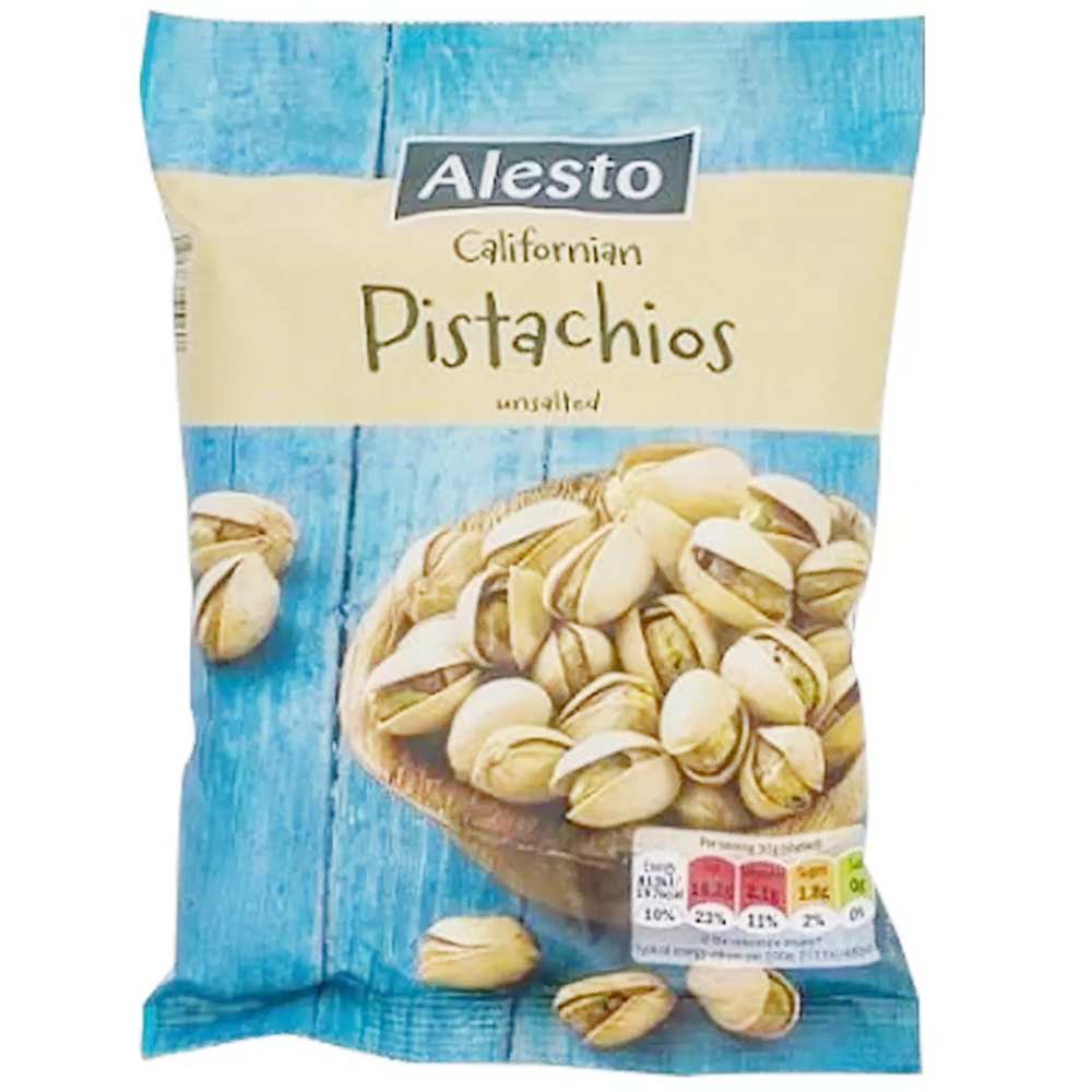Alesto Unsalted Californian Pistachio Nuts 250g | Sinin