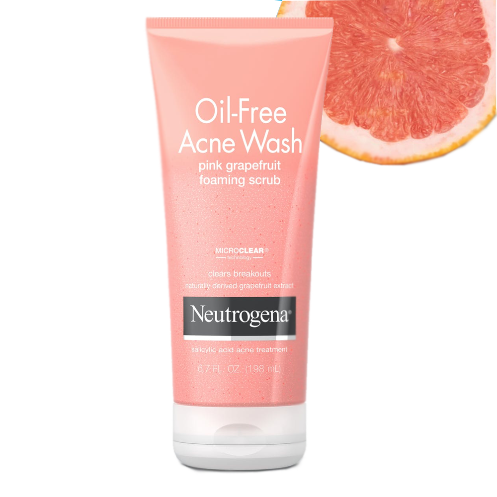 Neutrogena Oil-Free Acne Wash Pink Grapefruit Foaming Scrub 198ml | Sinin