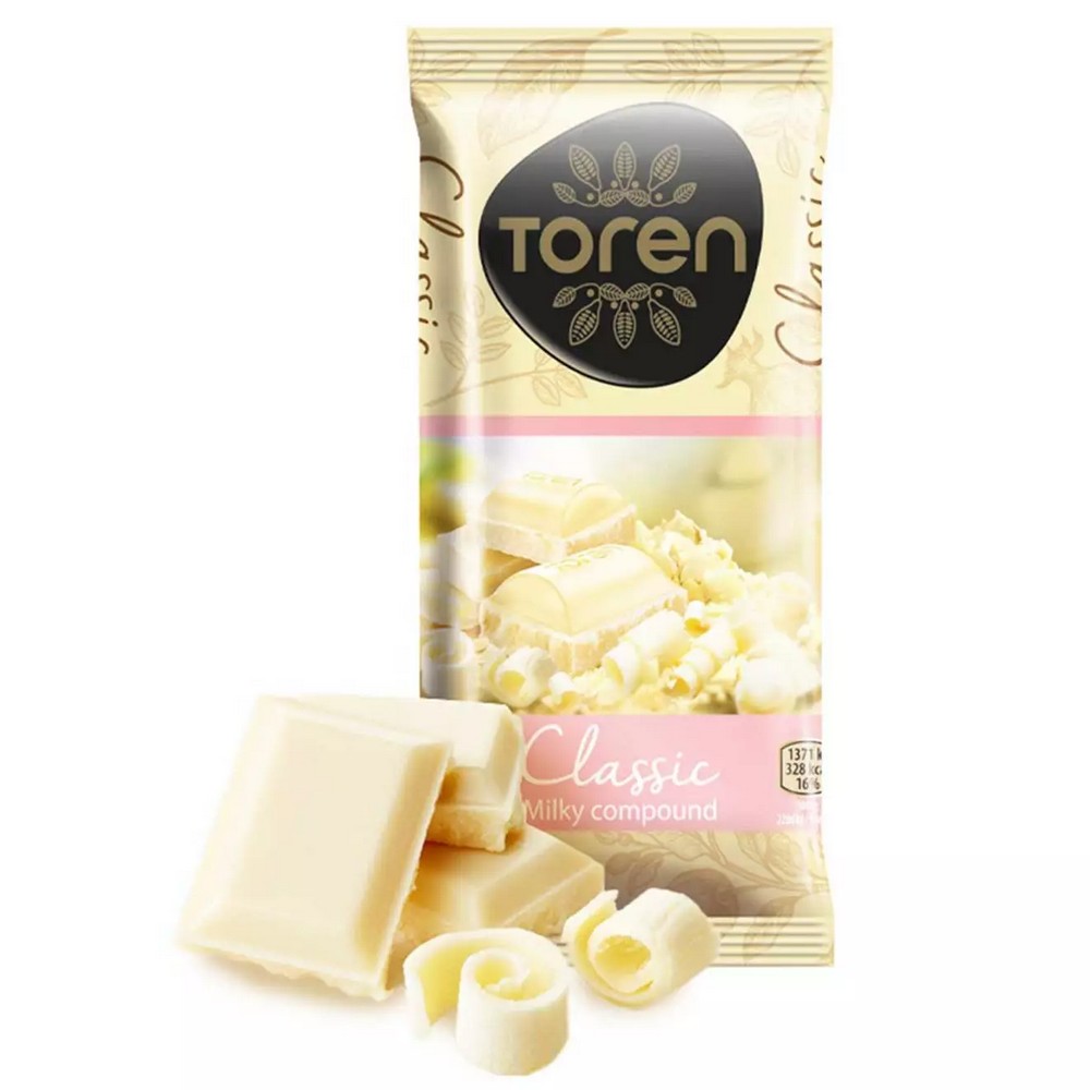 Toren Classic White Milky Compound Chocolate 55g | Sinin