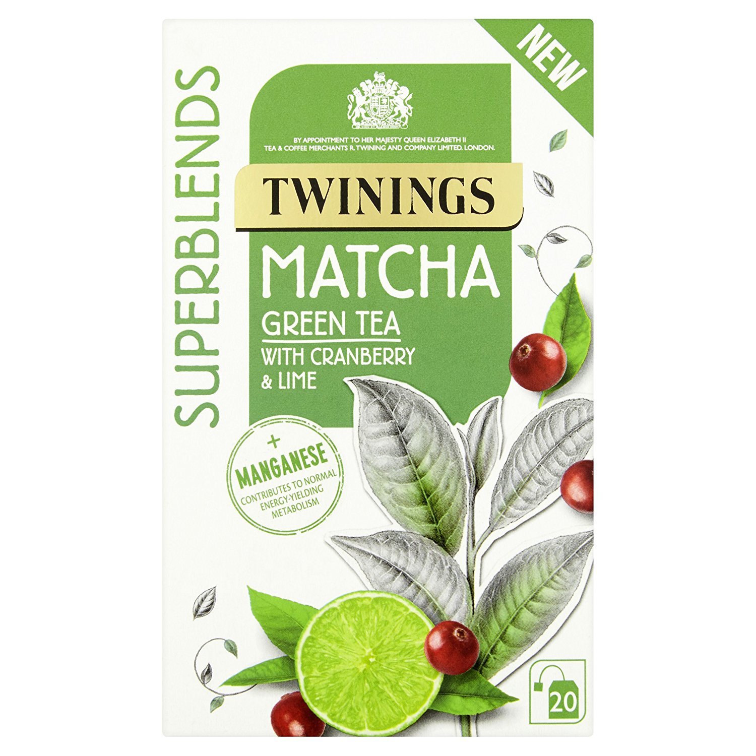 Twinings Superblends Matcha Green Tea with Cranberrry & Lime | Sinin