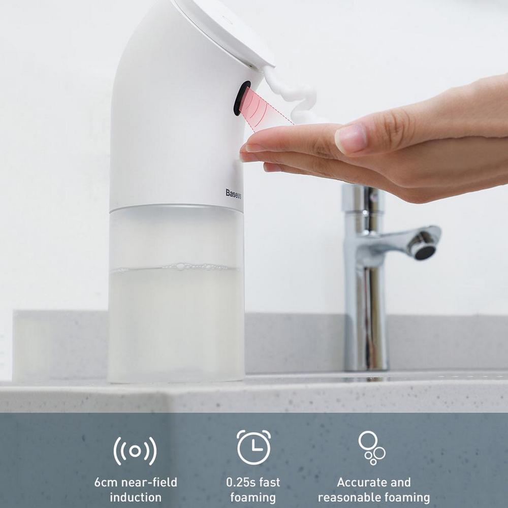 Baseus Intelligent Automatic Liquid Soap Dispenser Foaming Hand Washing ...