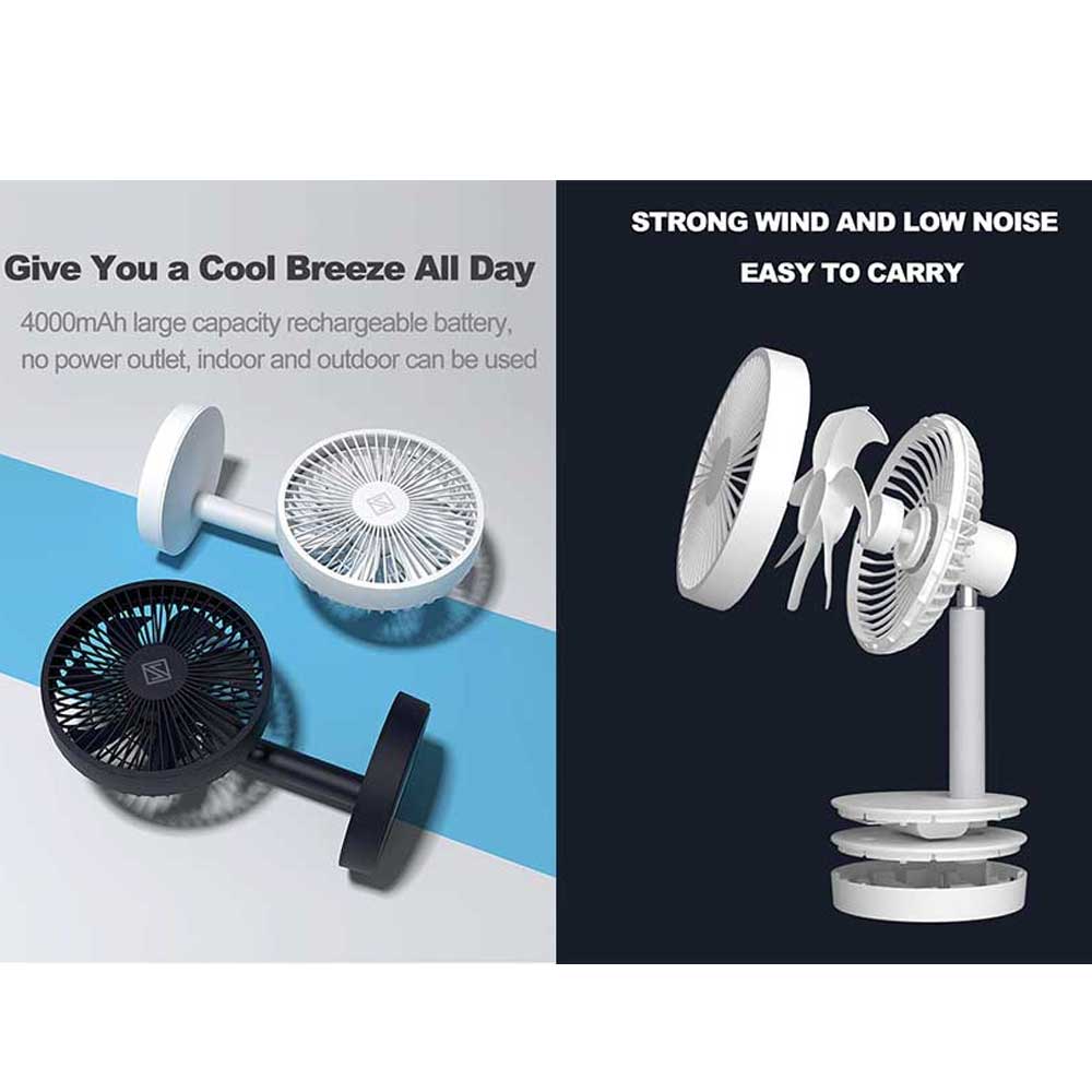Xiaomi Jipin Portable Desktop Rechargeable Fan | Sinin