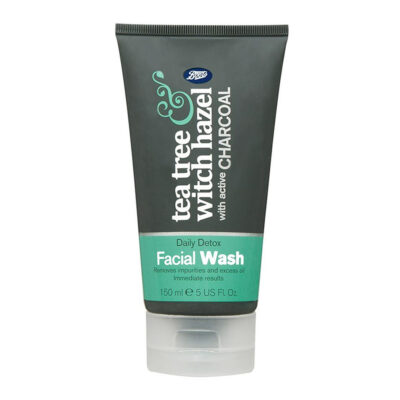 Boots Tea Tree & Witch Hazel Charcoal Facial Wash 150ml | Sinin