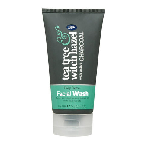 Boots Tea Tree & Witch Hazel Charcoal Facial Wash 150ml | Sinin