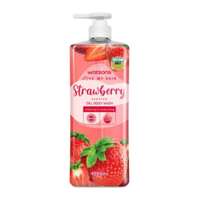 Watsons Strawberry Scented Gel Body Wash 1000ml | Sinin