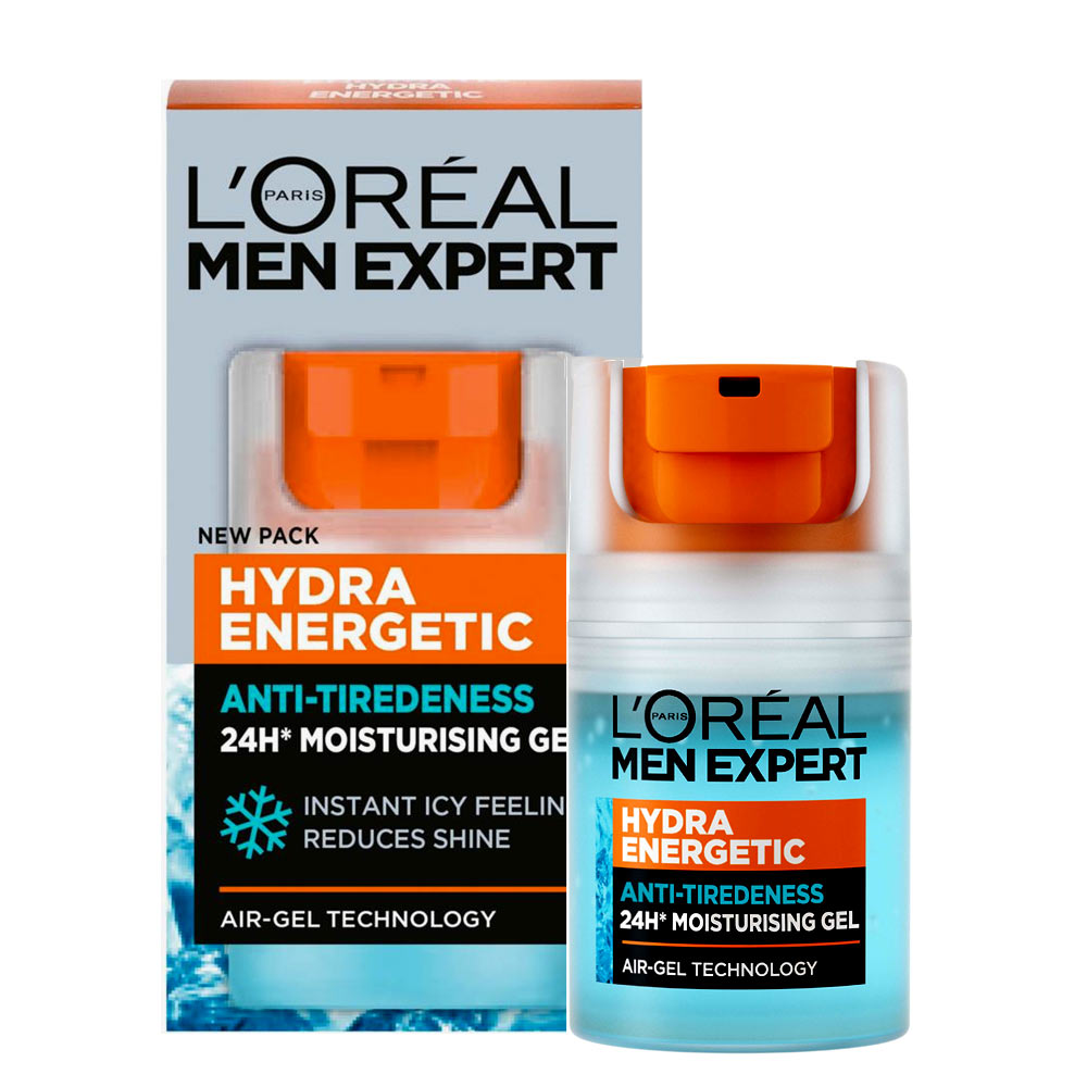 L'Oreal Men Expert Hydra Energetic Anti Fatigue 24H Quenching Gel 50ml ...