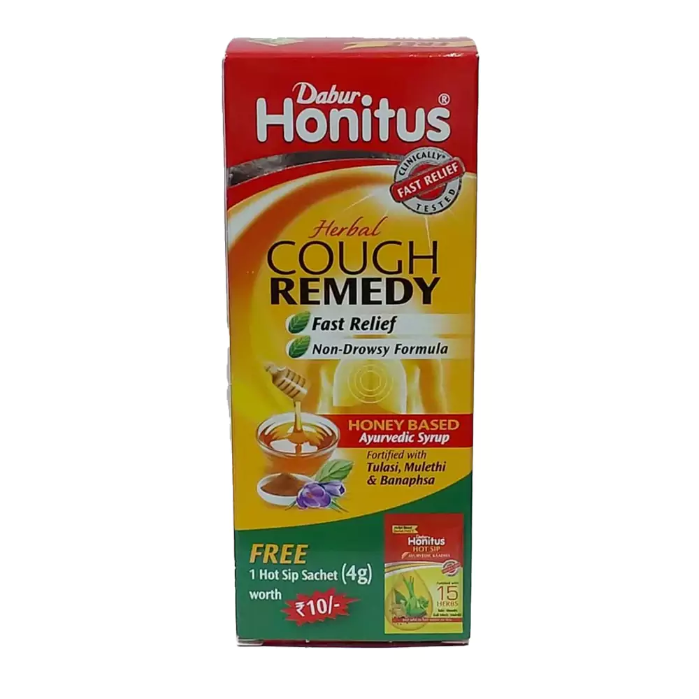 Dabur Honitus Herbal Cough Remedy Ayurvedic Syrup 100ml | Sinin