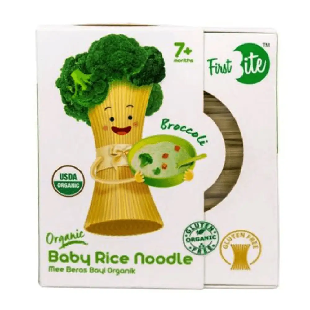 First Bite Broccoli Organic Baby Rice Noodle 180g | Sinin