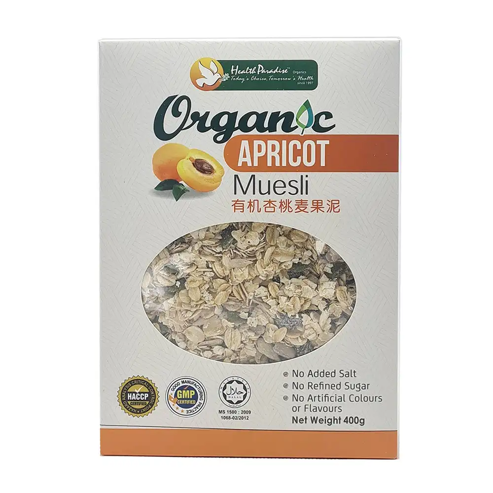 Health Paradise Organic Muesli Apricot 400g | Sinin