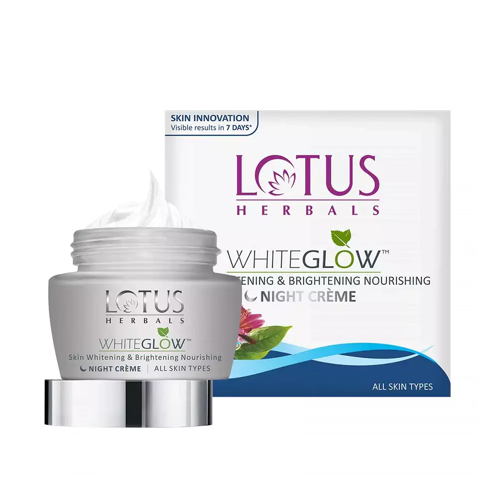 Lotus Herbals White Glow Skin Whitening & Brightening Nourishing Night ...