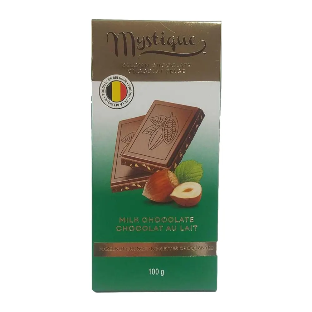 Mystique Belgian Chocolate Milk Chocolate Hazelnut Crunch 100g | Sinin
