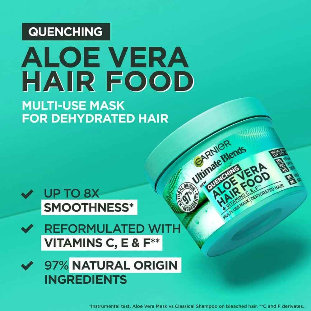 Garnier Ultimate Blends Aloe Vera Quenching Hair Food Mask 400ml | Sinin