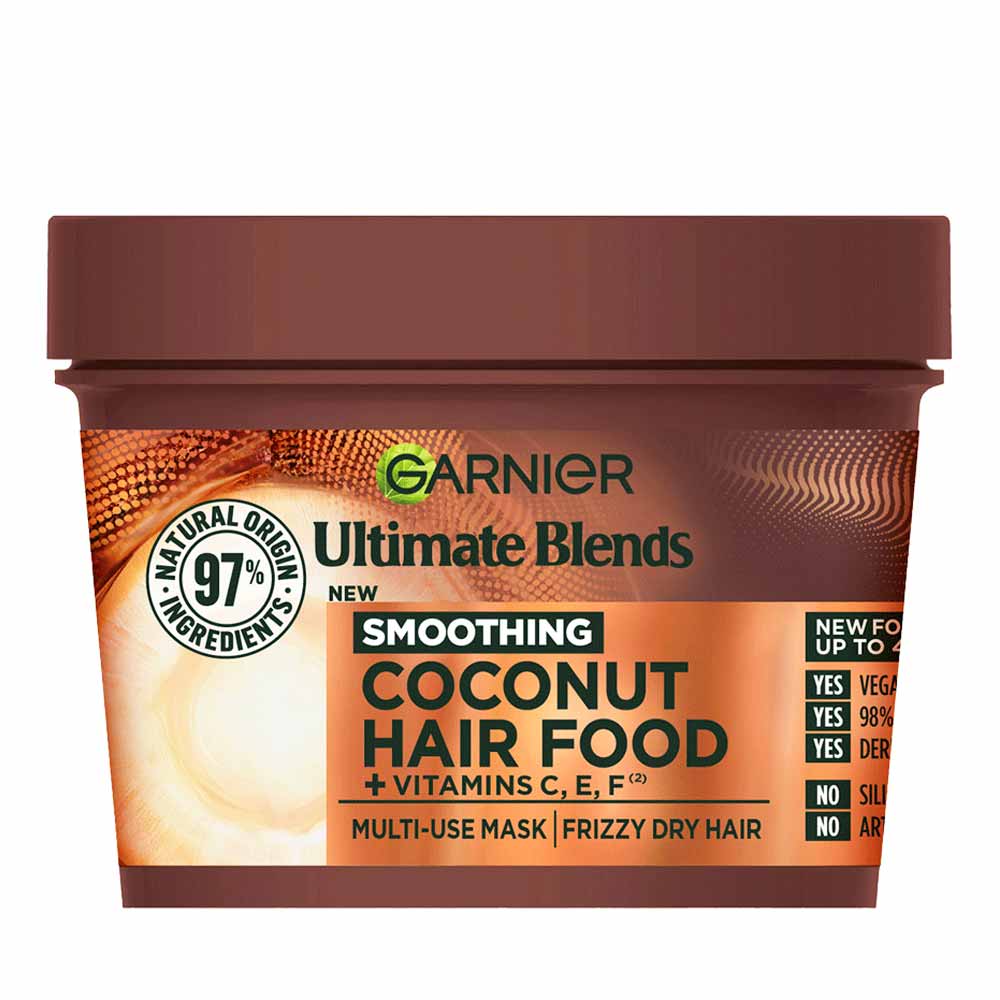 Garnier Ultimate Blends Coconut & Macadamia Supercharged Hair Food Mask ...