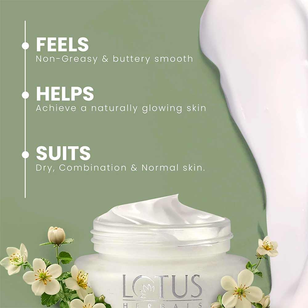 Lotus Herbals White Glow Skin Brightening Deep Moisturising Cream 40g ...
