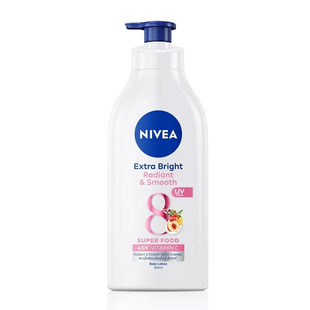 Nivea Extra Bright Radiant & Smooth Super Food Body Lotion 550ml | Sinin