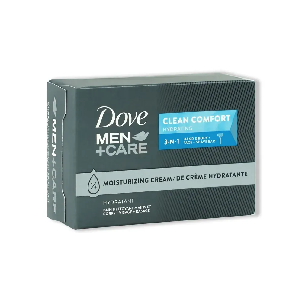 Dove Men+Care Clean Comfort Moisturizing Cream Soap Bar 106g | Sinin