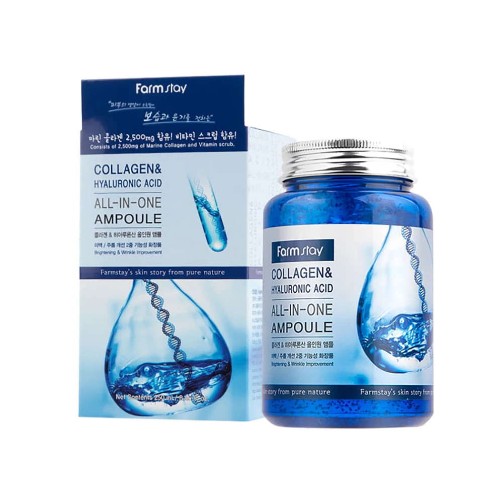 Farmstay Collagen & Hyaluronic Acid All in One Ampoule 250ml | Sinin