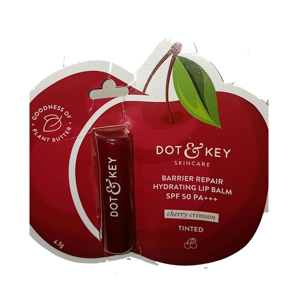 Dot & Key Barrier Repair Hydrating Tinted Cheery Crimson Lip Balm | Sinin