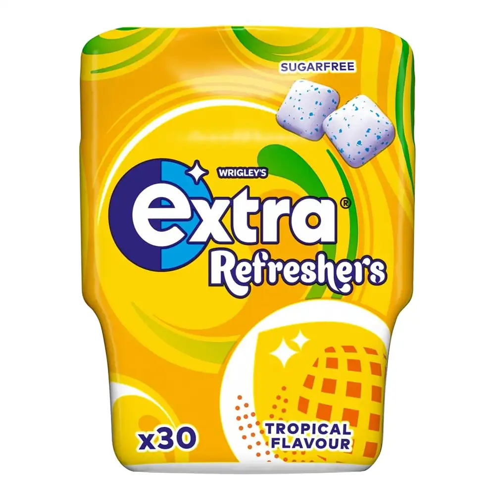 Extra Refreshers Tropical Flavour Sugarfree Chewing Gum 30pcs | Sinin