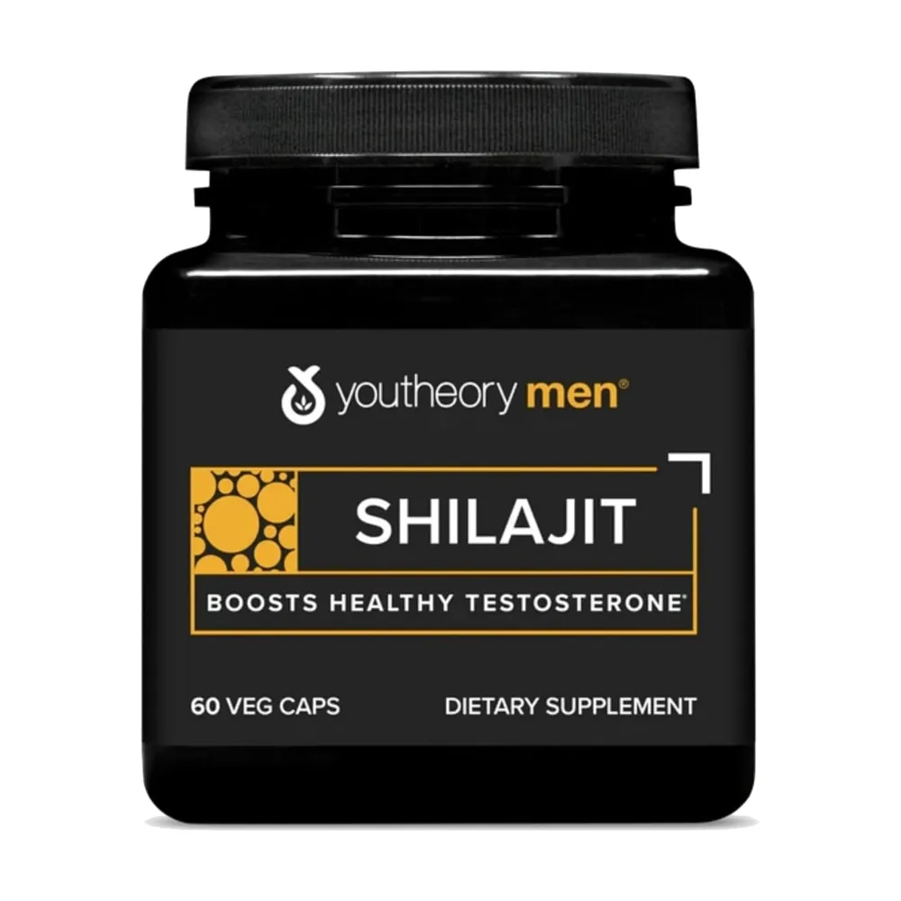 Youtheory Men Shilajit Boosts Healthy Testosterone 60 Caps | Sinin