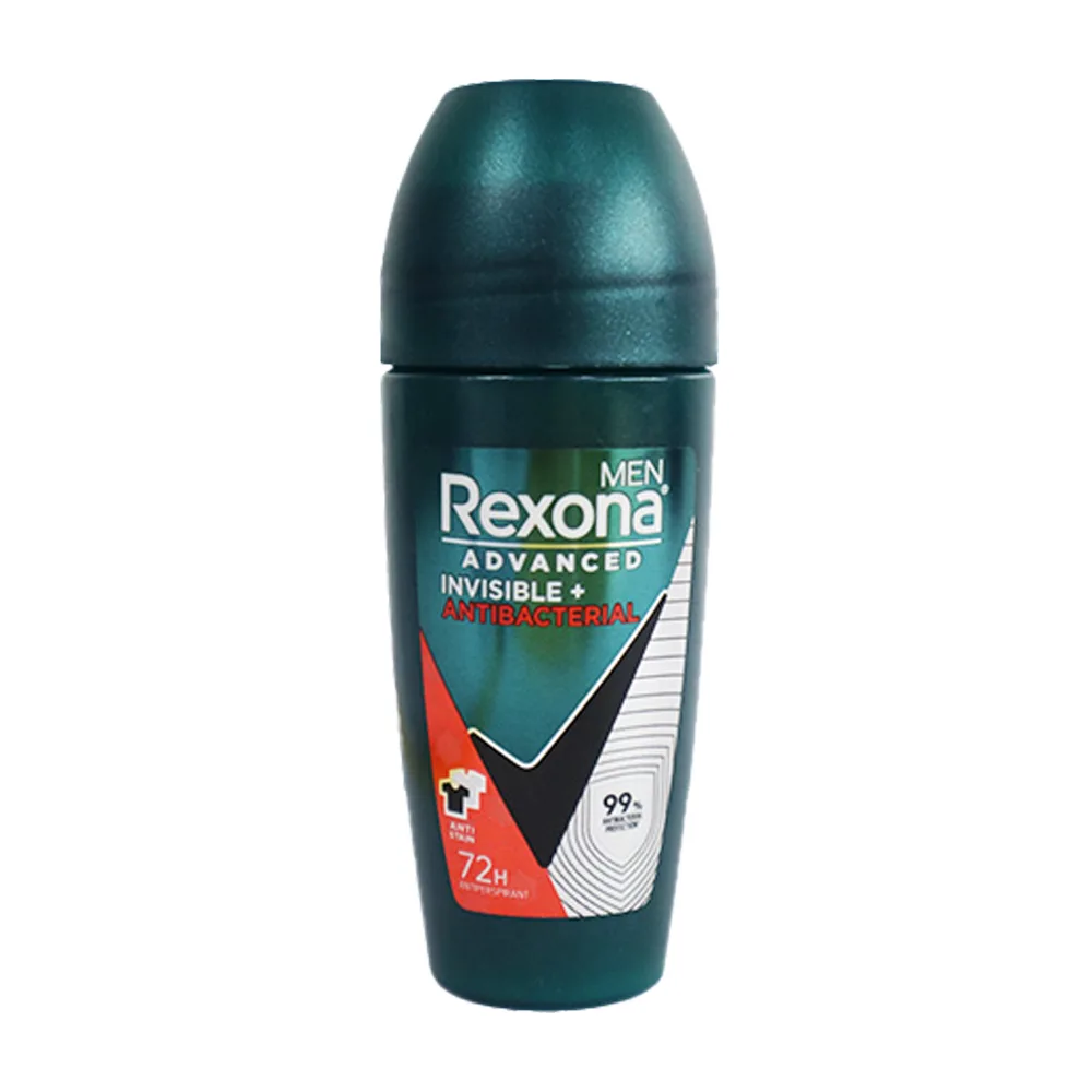Rexona Men Advanced Invisible Antibacteria Roll On 45ml | Sinin
