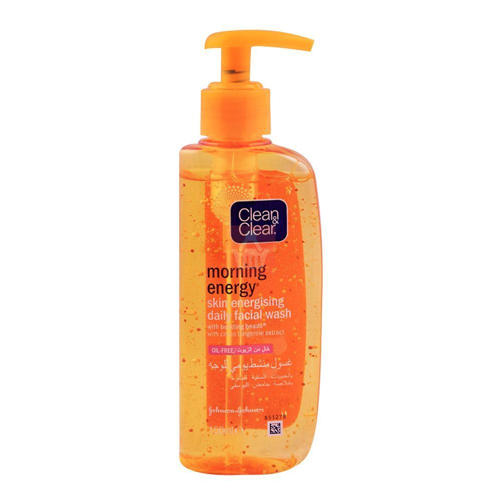 Clean & Clear Morning Energy Skin Energising Daily Facial Wash 150ml ...